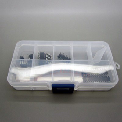 Plastic Storage Box (For ICs, 10 Compartments) - ElectroDragon