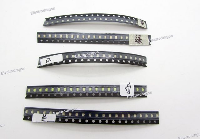0805 SMD Chip LEDs Pack Kit (5 Color, 20 Each) - ElectroDragon