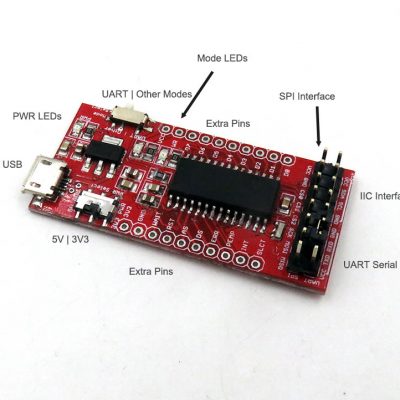 CH341 USB To UART, I2C, SPI Parallel Breakout Board - ElectroDragon