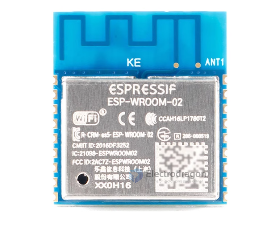 WROOM-02 WIFI Module, ESP8266, 4MB [D/U] - ElectroDragon