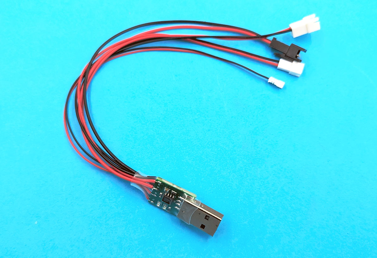 Handy USB Lithium Battery Charge Cable [VER] - ElectroDragon